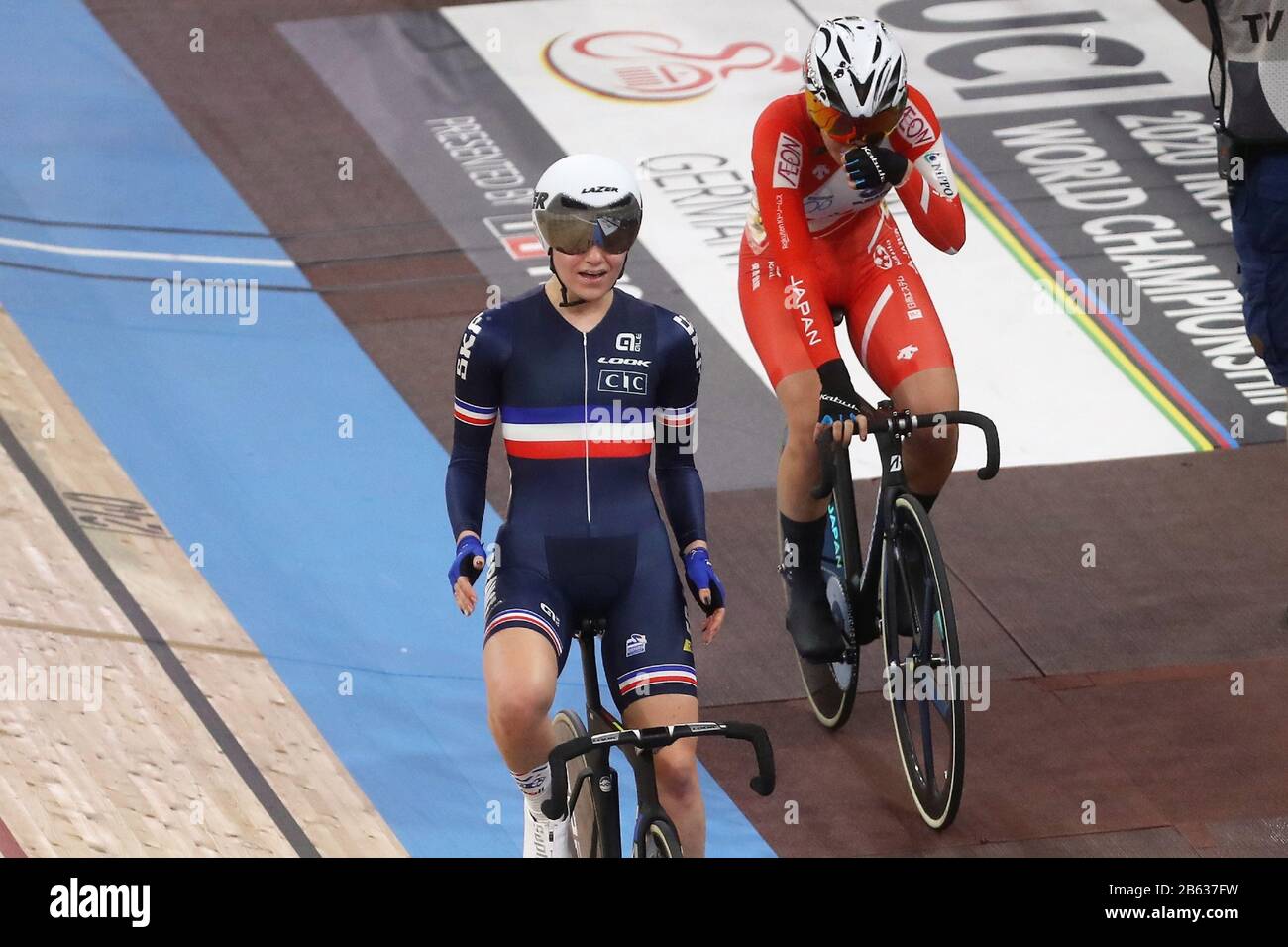 Clara Copponi of France Women's Madison Final during the 2020 UCI Track ...
