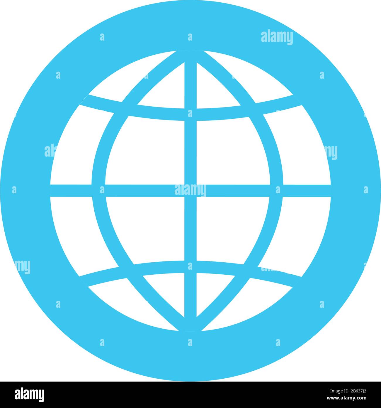 Global sphere silhouette block style icon design, Communication internet connectivity web ...