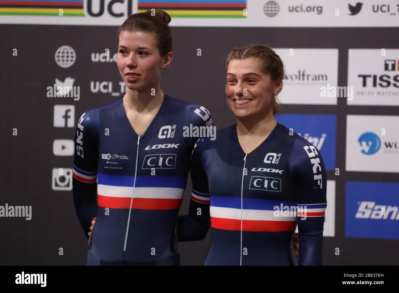 Clara Copponi and Marie Le Net of France Women's Madison - Podium ...