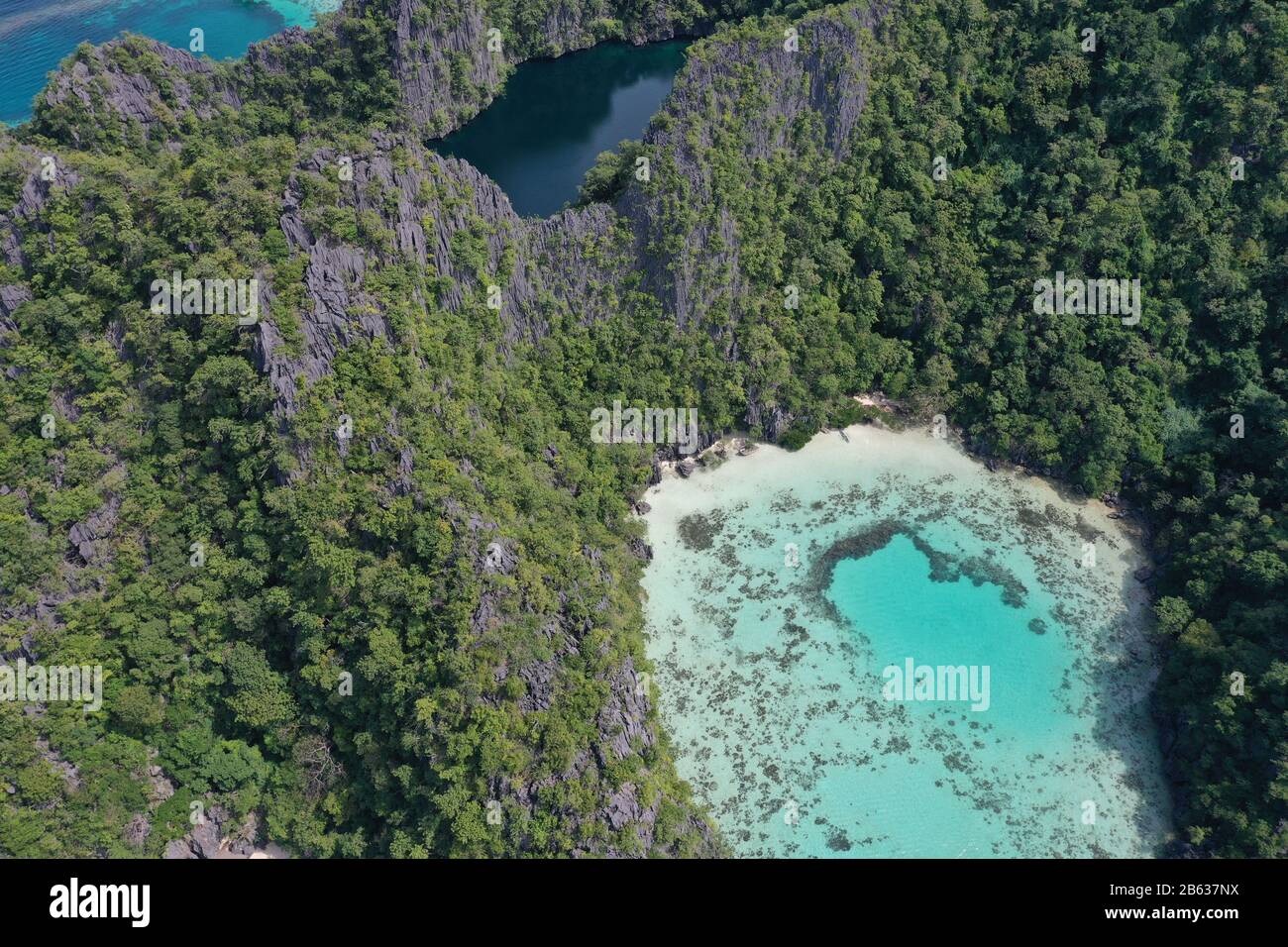 Aerial view of Coron island in Palawan, Philippines Stock Photo - Alamy