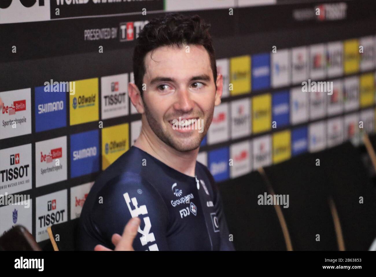 Benjamin Thomas of France Men's Omnium - Points Race during the 2020 ...