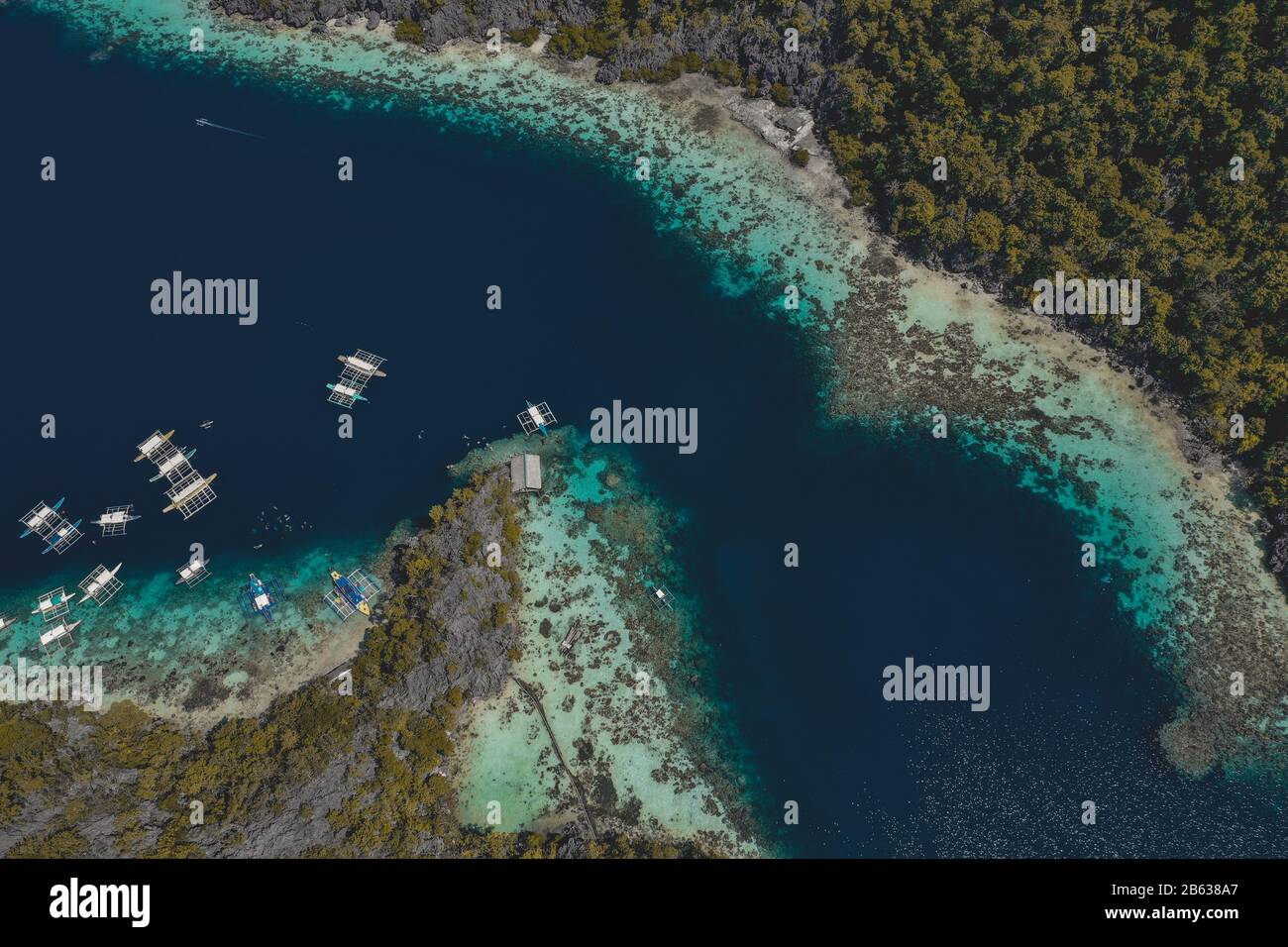 Aerial view of Coron island in Palawan, Philippines Stock Photo - Alamy