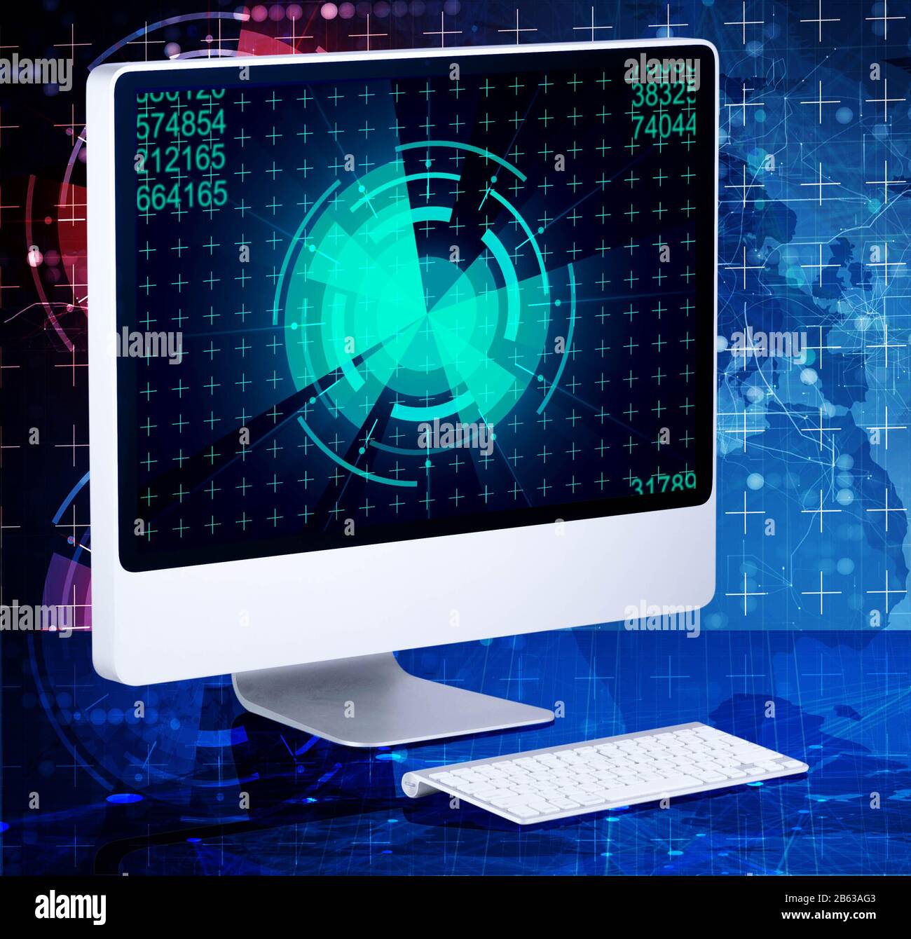 The computer screen in business concept Stock Photo - Alamy