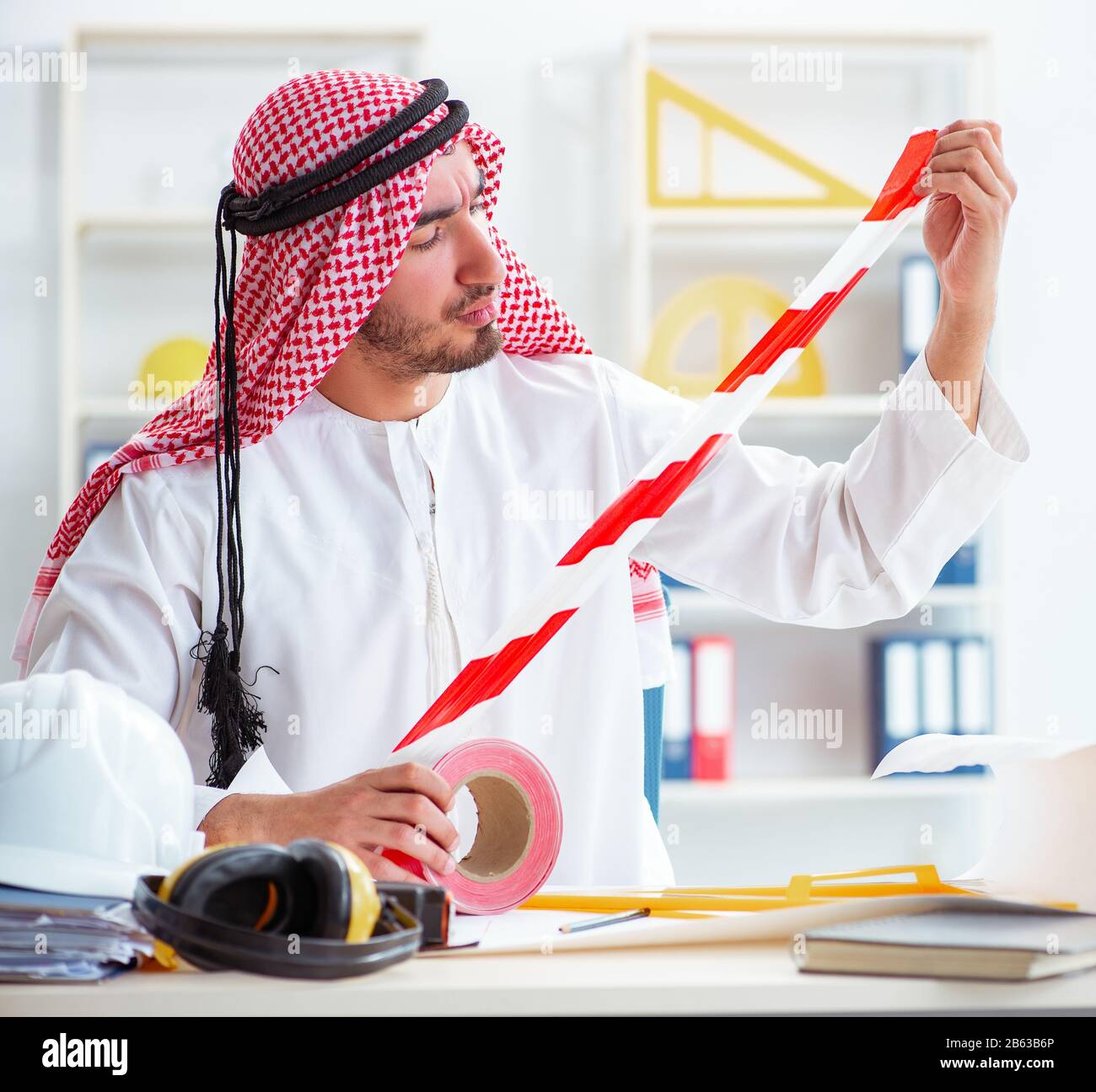 The arab engineer working on new project Stock Photo - Alamy