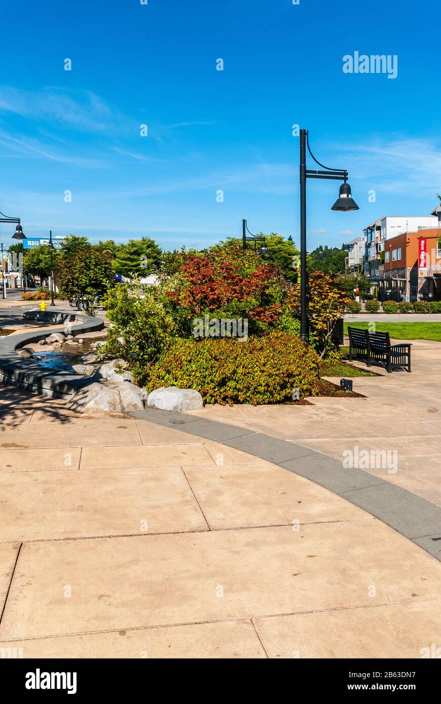 Piazza Park in the City of Renton, Washington Stock Photo - Alamy