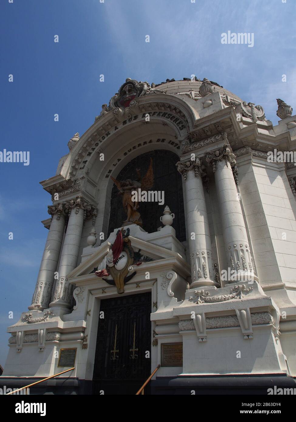 Crypt of the Heroes at the general cemetery of Lima; the Presbitero ...