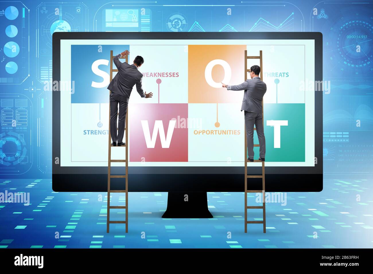SWOT technique concept for business Stock Photo - Alamy