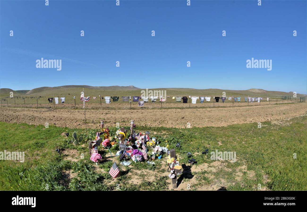 Site of highway van accident where 8 fire fighters were killed coming ...