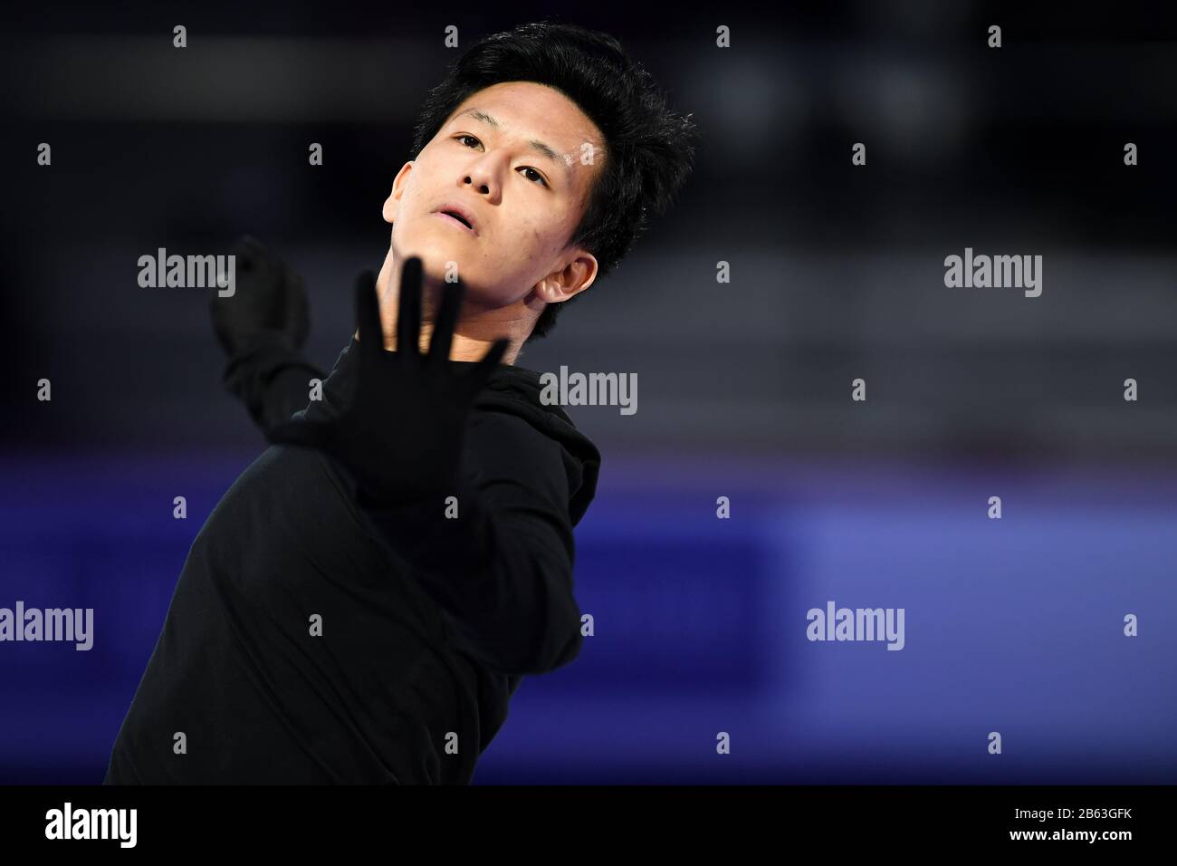 Adam SIAO HIM FA form France, during the Exhibition Gala at the ISU ...