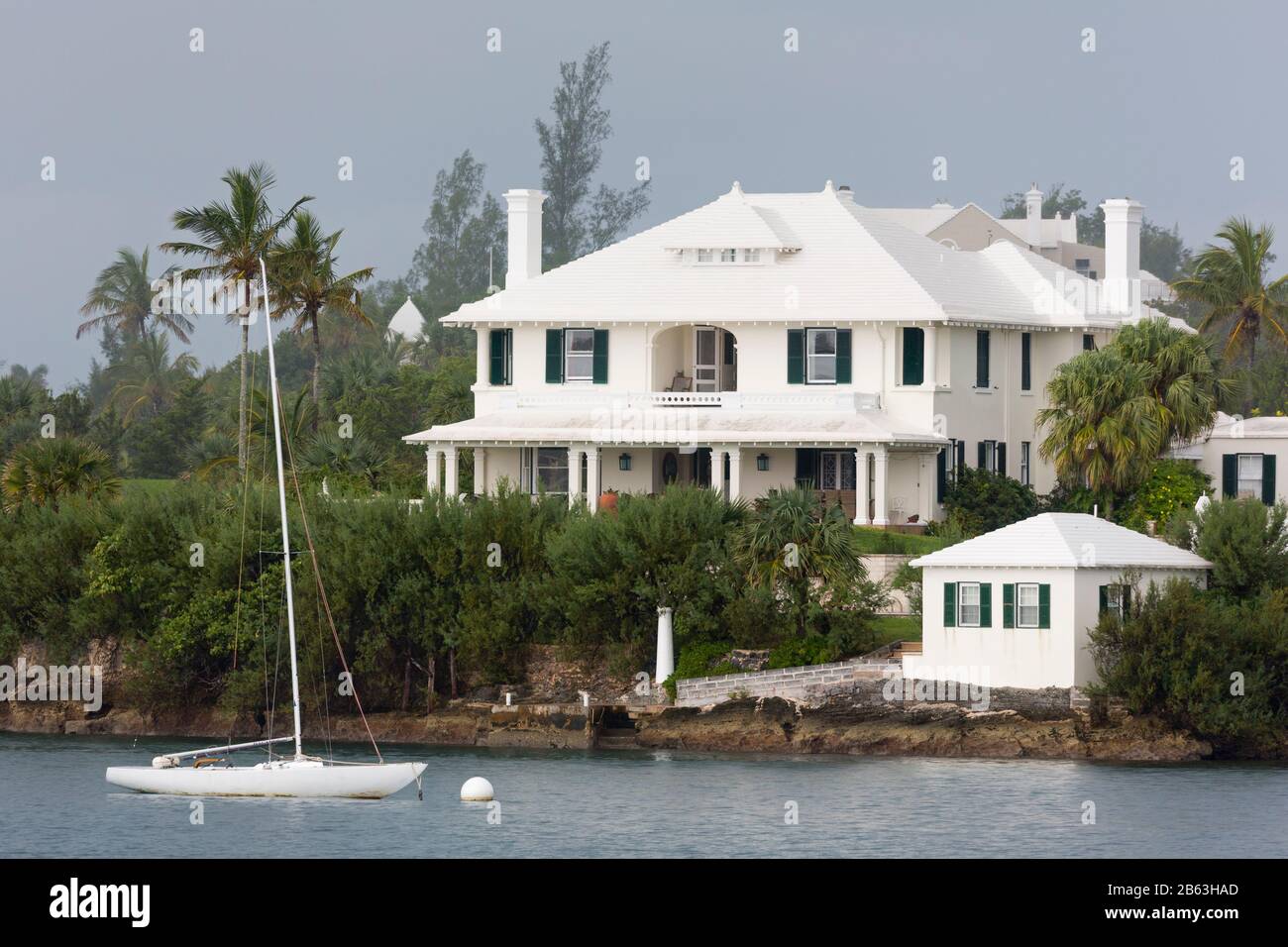 House in Pitts Bay,Hamilton City,Pembroke Parish,Bermuda Stock Photo ...