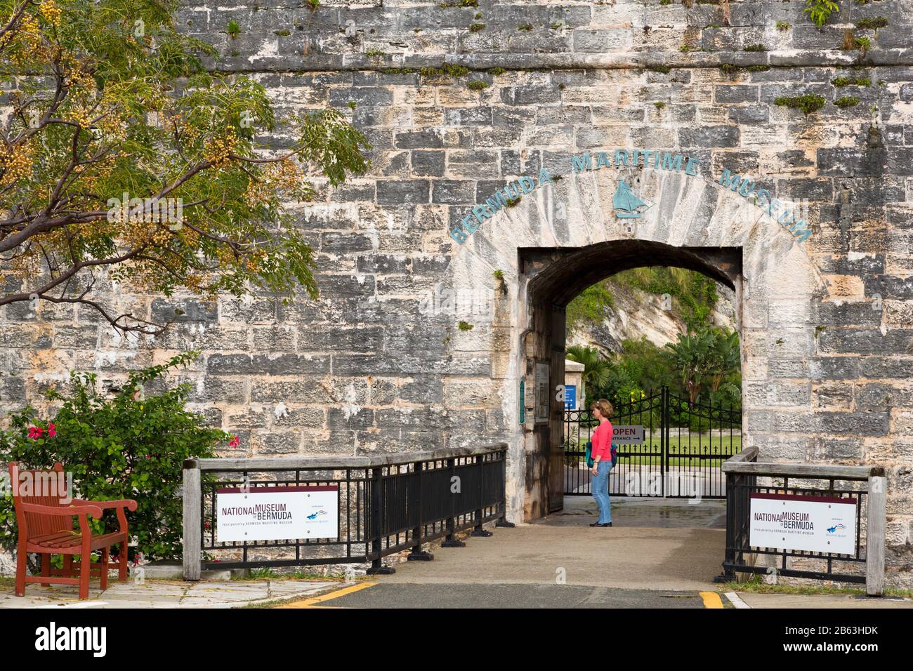 National Museum in the Royal Naval Dockyard,Sandys Parish,Bermuda Stock ...