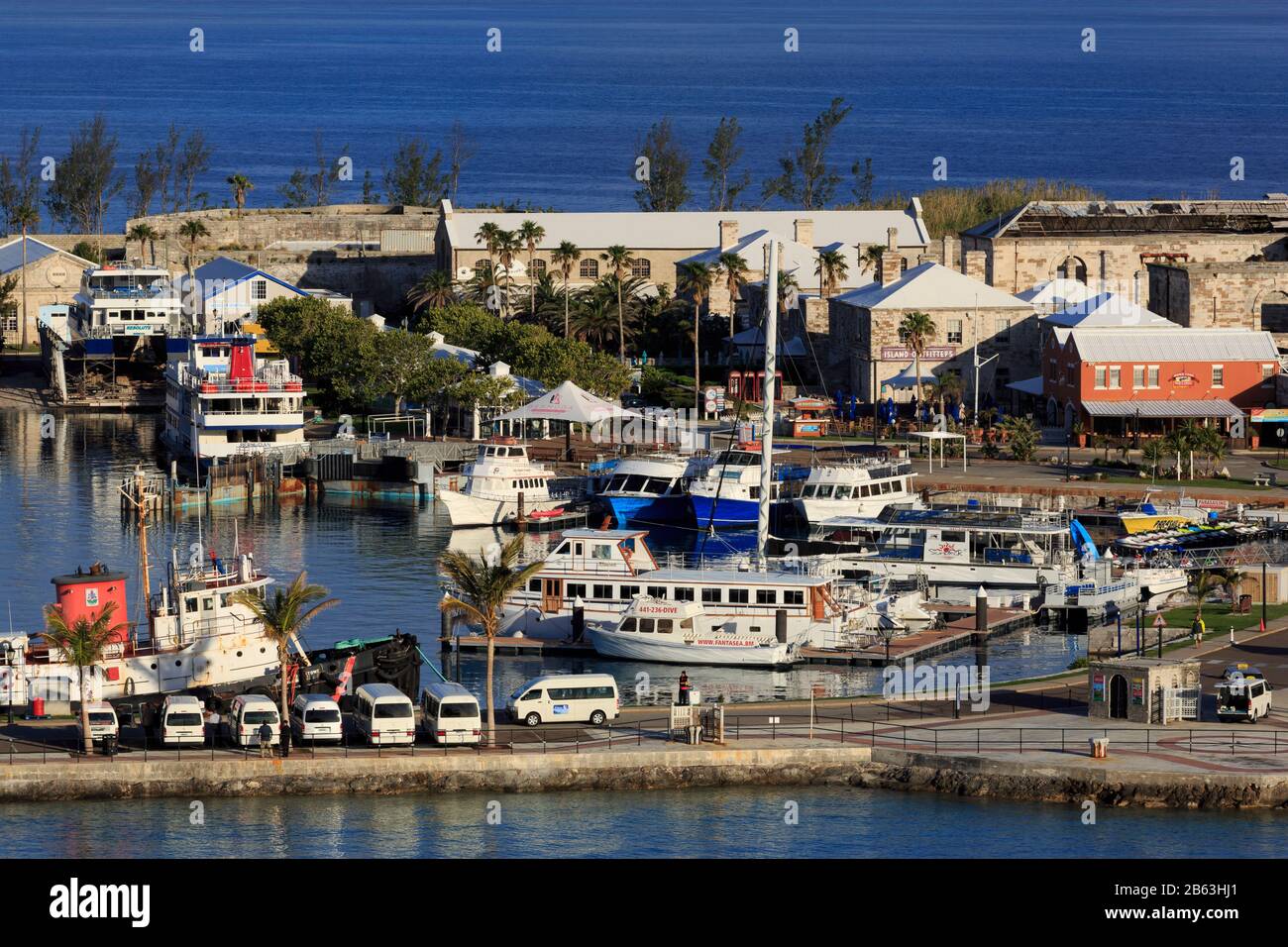 Marina, Royal Naval Dockyard, West End, Sandys Parish, Bermuda Stock ...