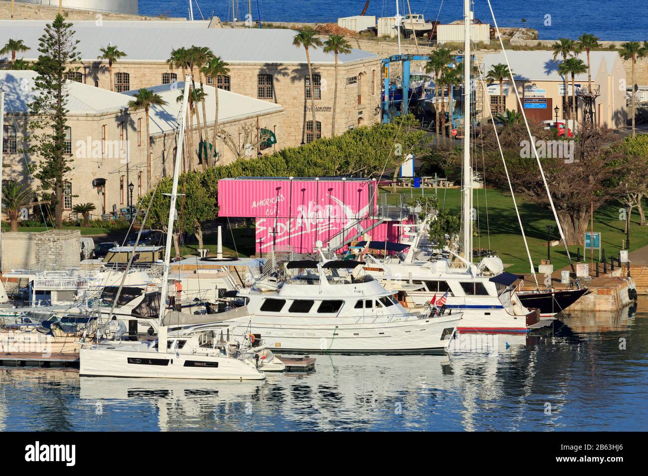 Marina, Royal Naval Dockyard, West End, Sandys Parish, Bermuda Stock ...
