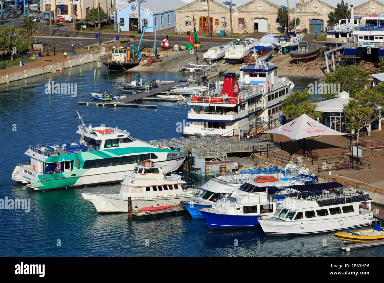 Marina, Royal Naval Dockyard, Sandys Parish, Bermuda Stock Photo - Alamy