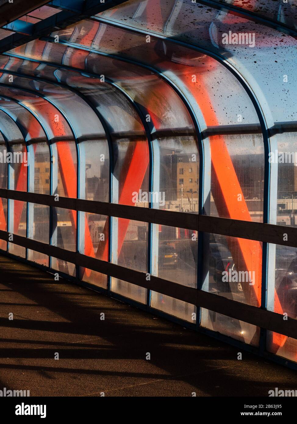 Tony Carter Cycle Bridge, Cambridge, England UK. The world's longest ...