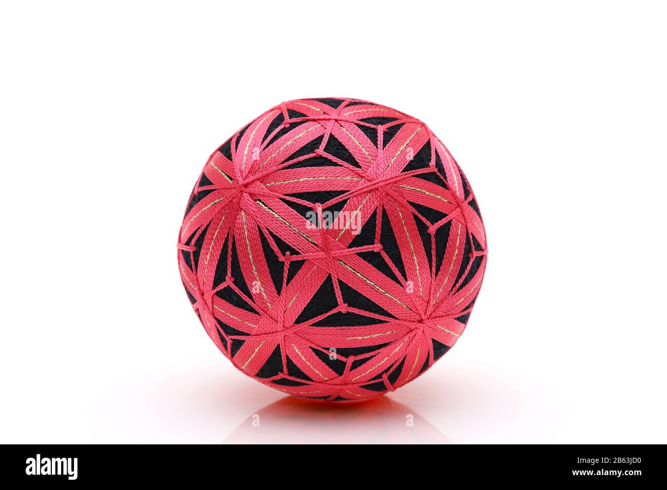 Japanese traditional colorful temari ball on a white backgrund Stock ...