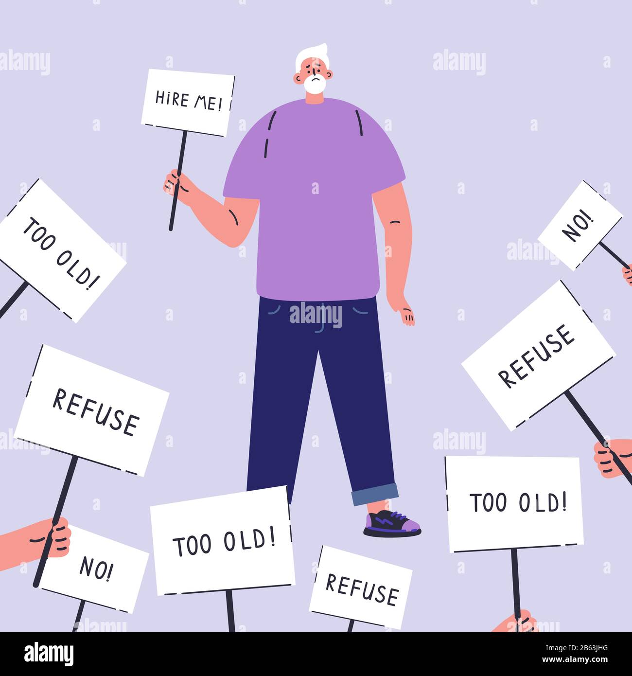 Interview senior Stock Vector Images - Alamy