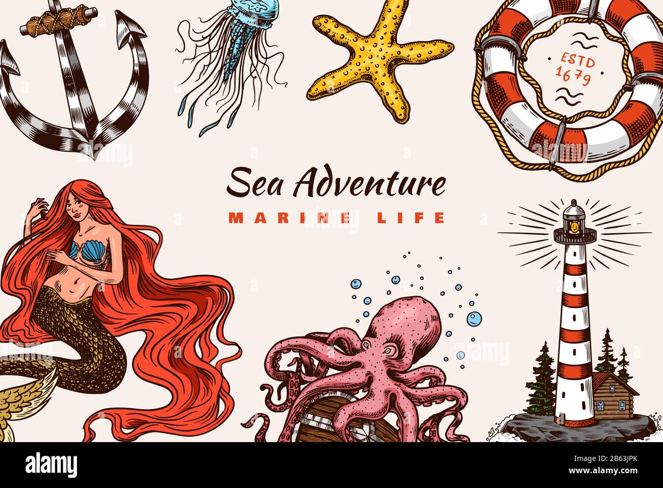 Traditional sailing ship waves Stock Vector Images - Alamy