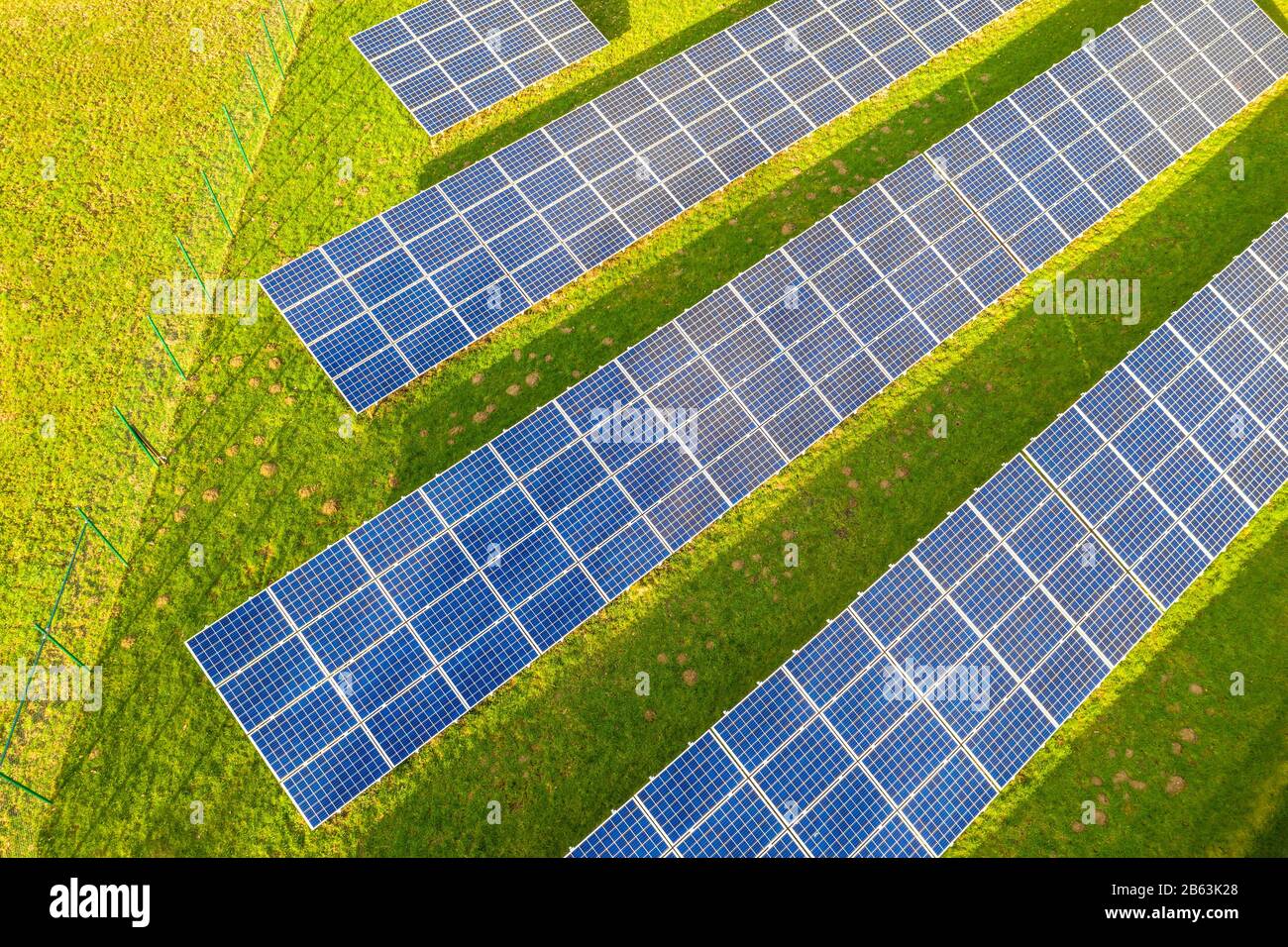 a modern solar cell park from above Stock Photo - Alamy