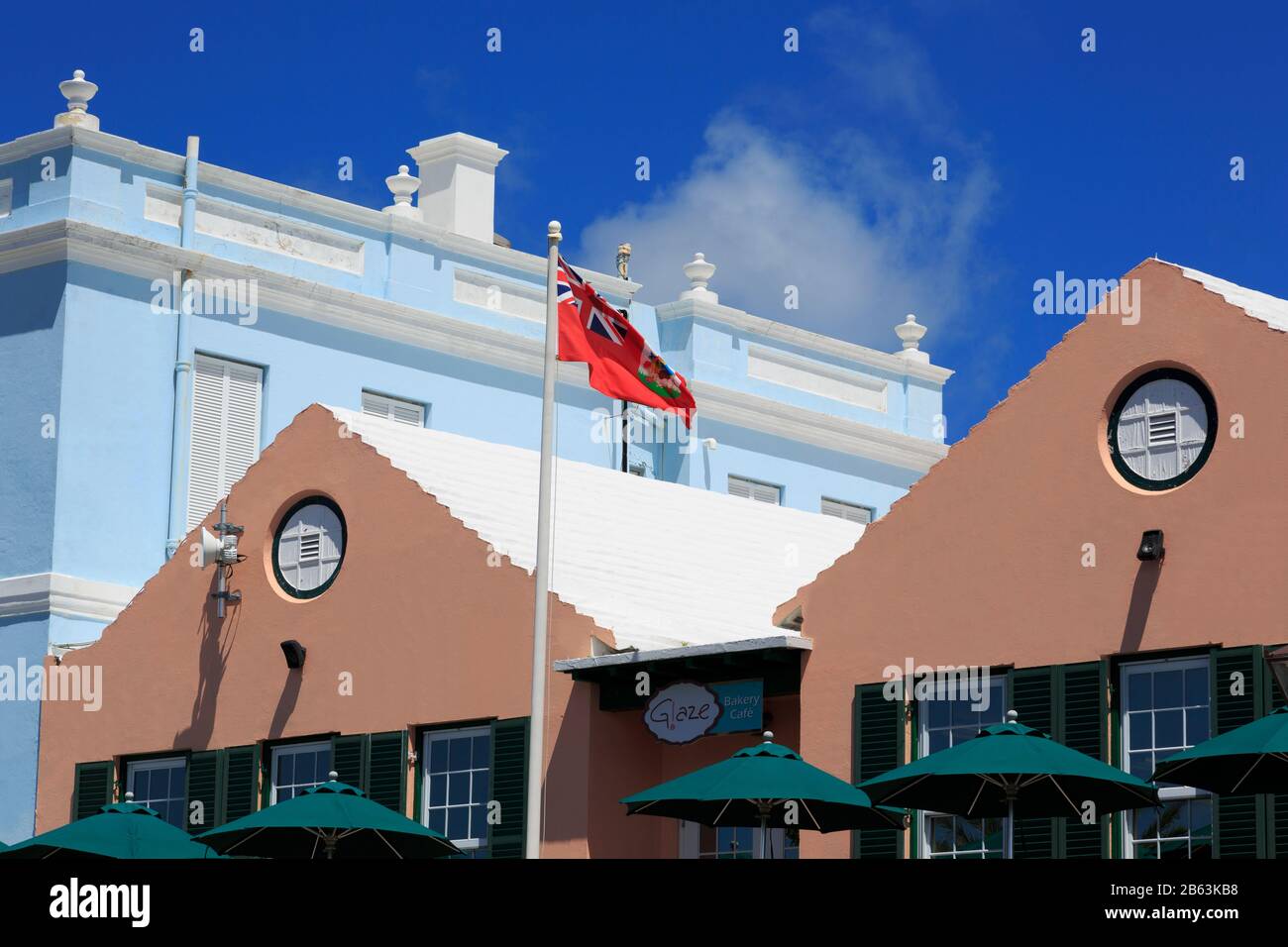 Hamilton bermuda flag hi-res stock photography and images - Alamy