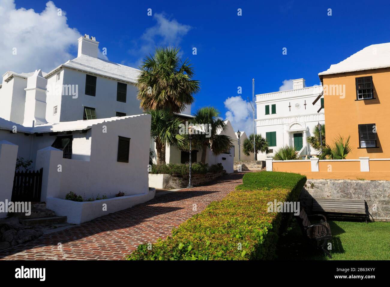 King Street, Town of St. George, St. George's Parish, Bermuda Stock ...