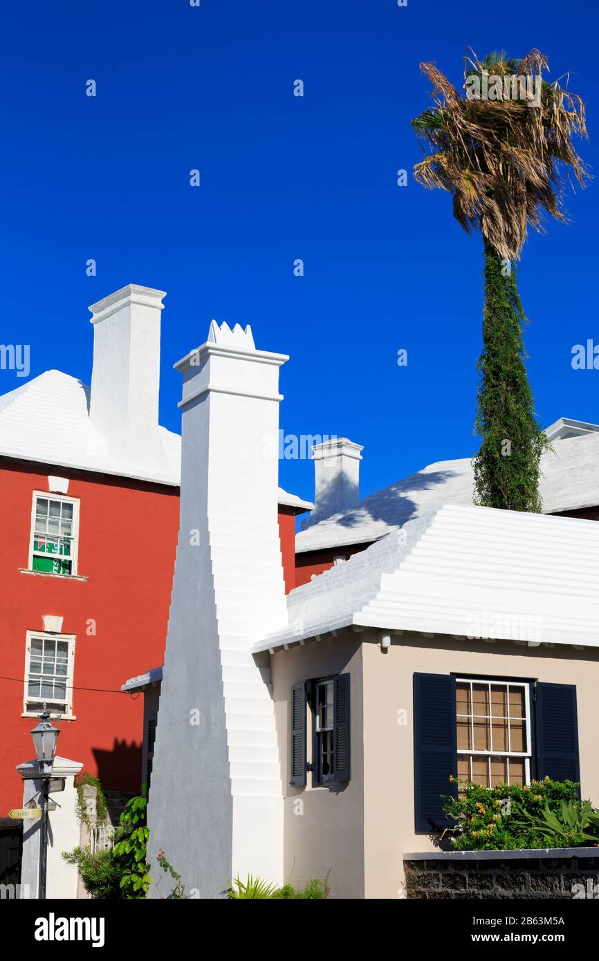 Water Street, Town of St. George, St. George's Parish, Bermuda Stock ...