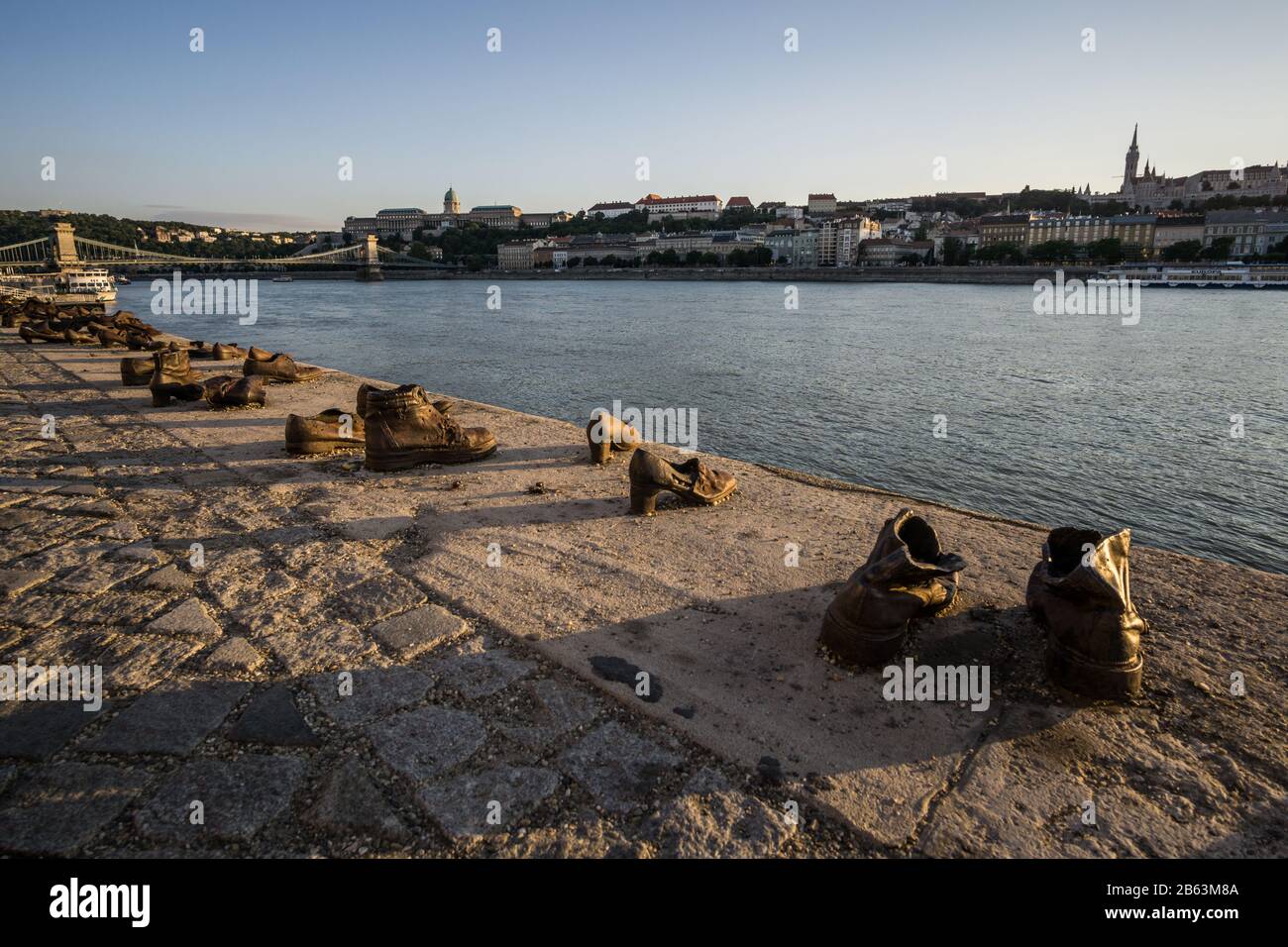 The Shoes on the Danube Bank. A Memorial in Budapest, Hungary to honour ...