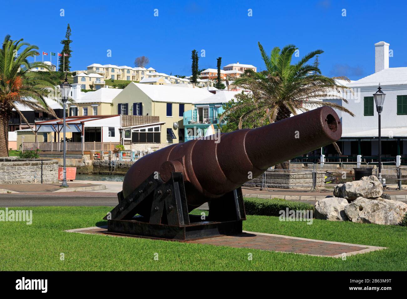 Cannon on Ordnance Island, Town of St. George, St. George's Parish ...