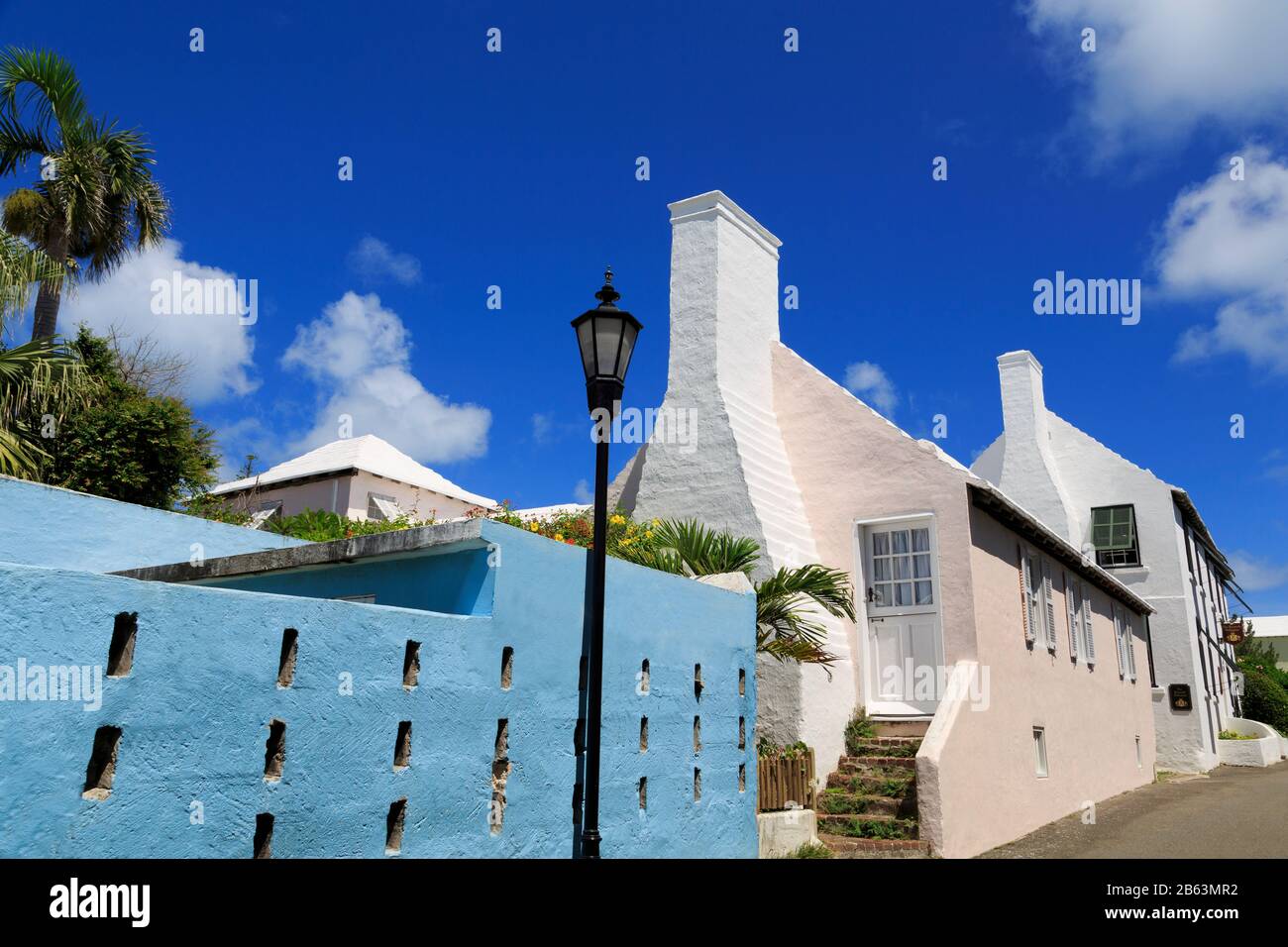 Queen Street, Town of St. George, St. George's Parish, Bermuda Stock ...