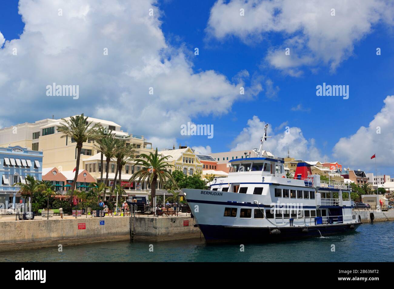 Ferry, Front Street, Hamilton City, Pembroke Parish, Bermuda Stock ...