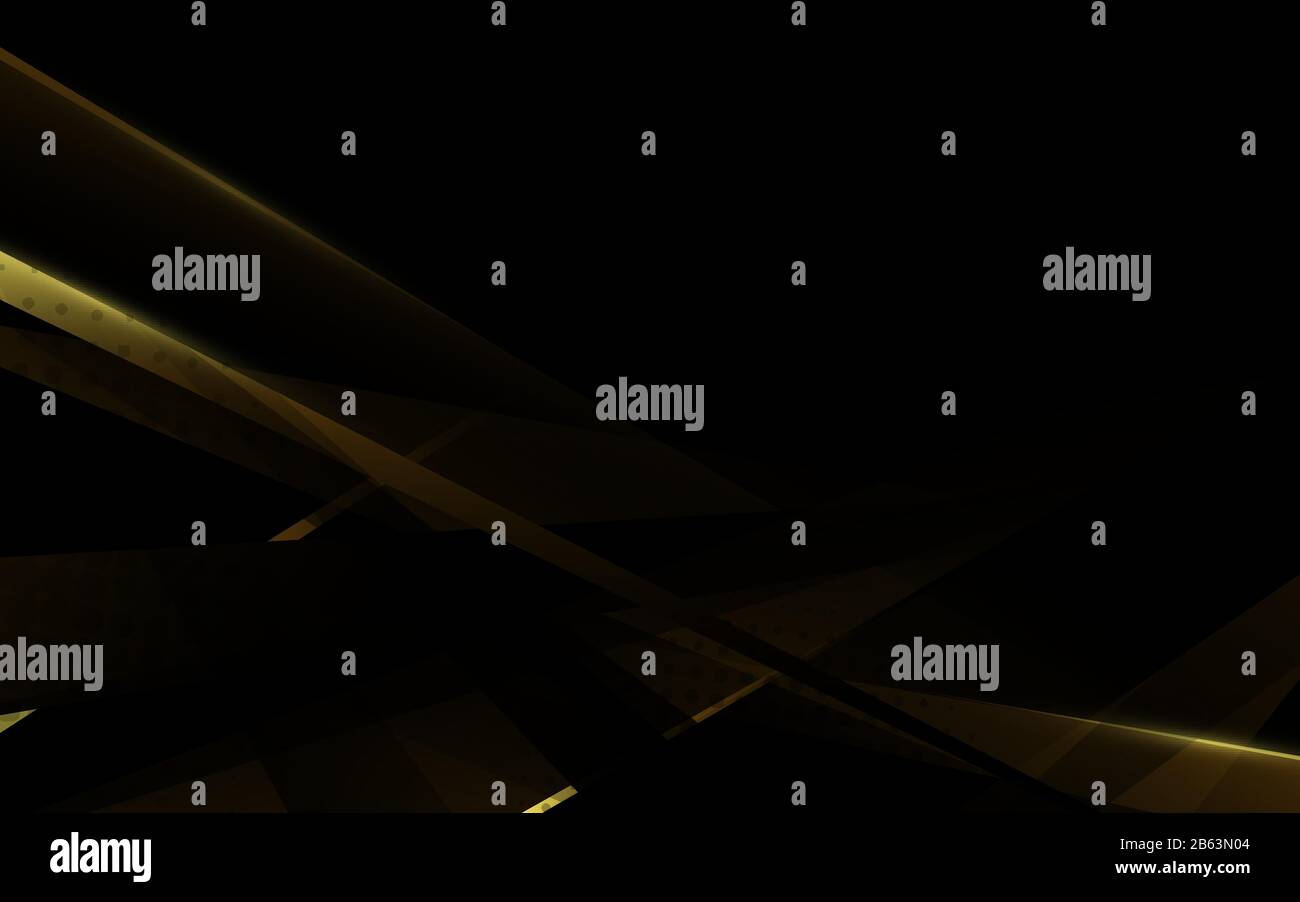 Abstract gold geometric with hi-tech futuristic concept background ...