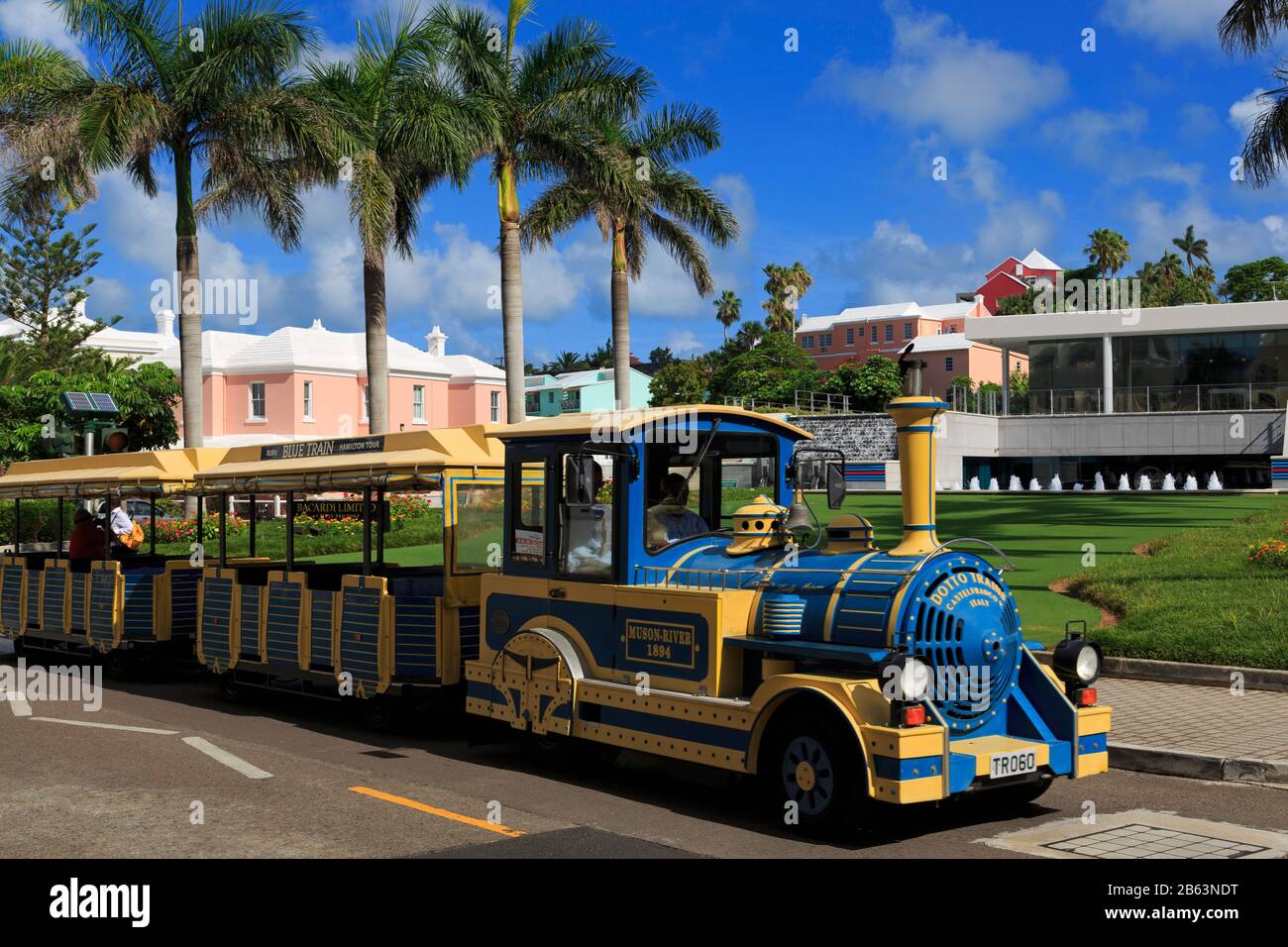 Blue Train on Pitt's Bay Road, Hamilton City, Pembroke Parish, Bermuda ...