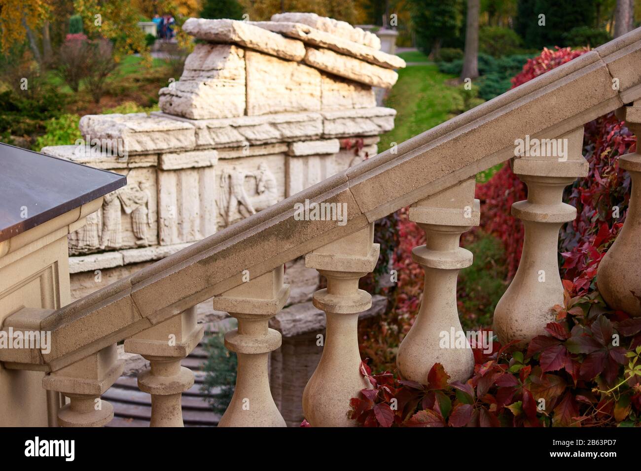 Granite railing close up Stock Photo - Alamy