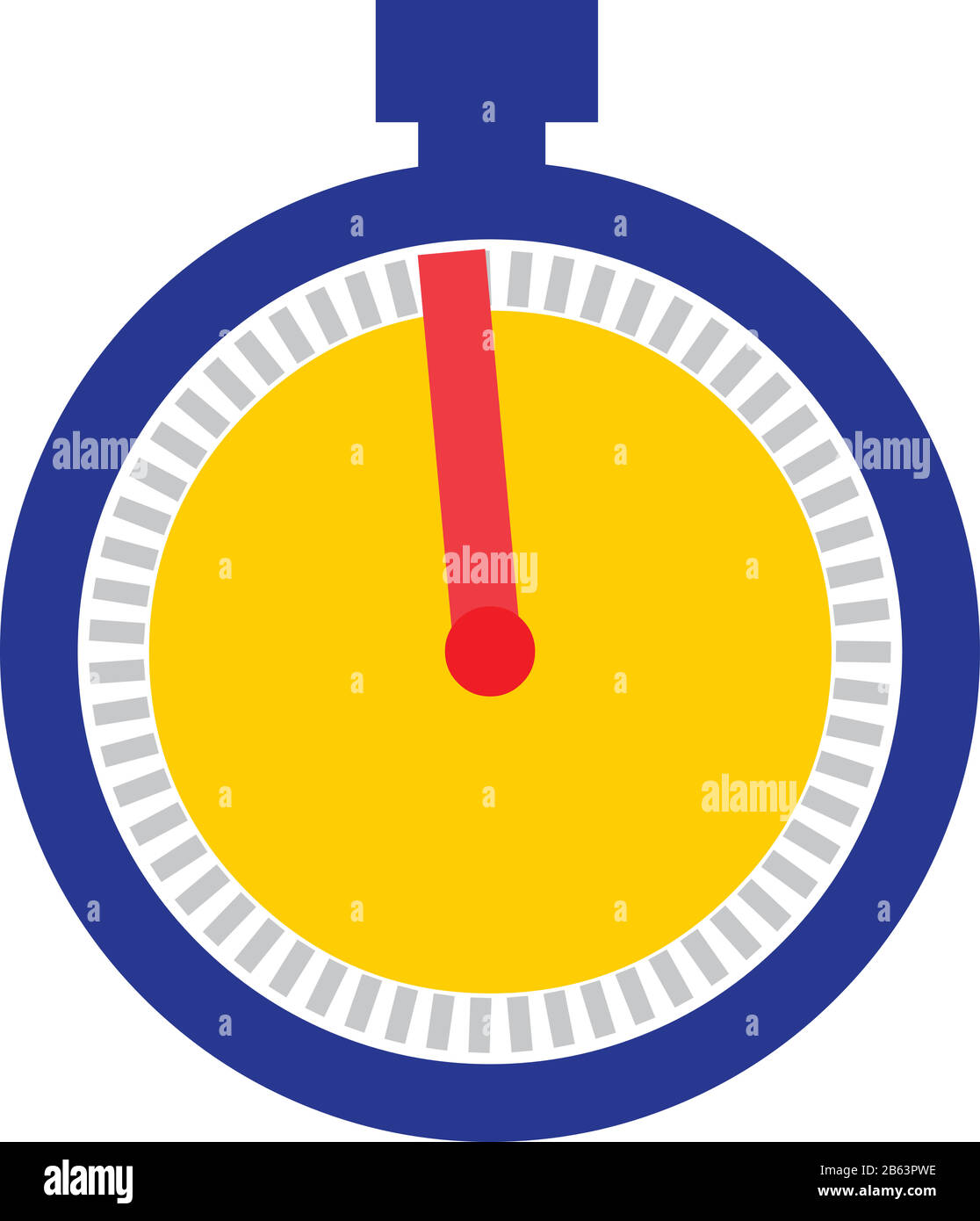 Icon retro style illustration of stopwatch or timer on isolated ...