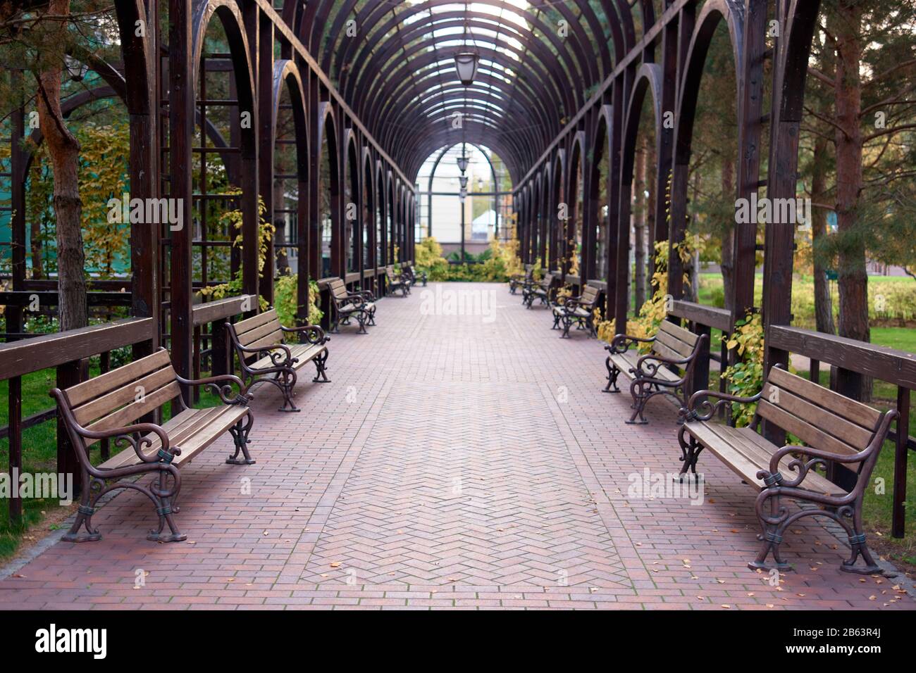 Arch archway walkway arched tunnel walkway hi-res stock photography and ...