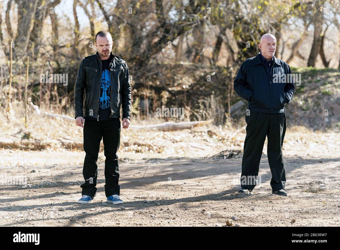 EL CAMINO: A BREAKING BAD MOVIE, from left: Aaron Paul, Jonathan Banks ...