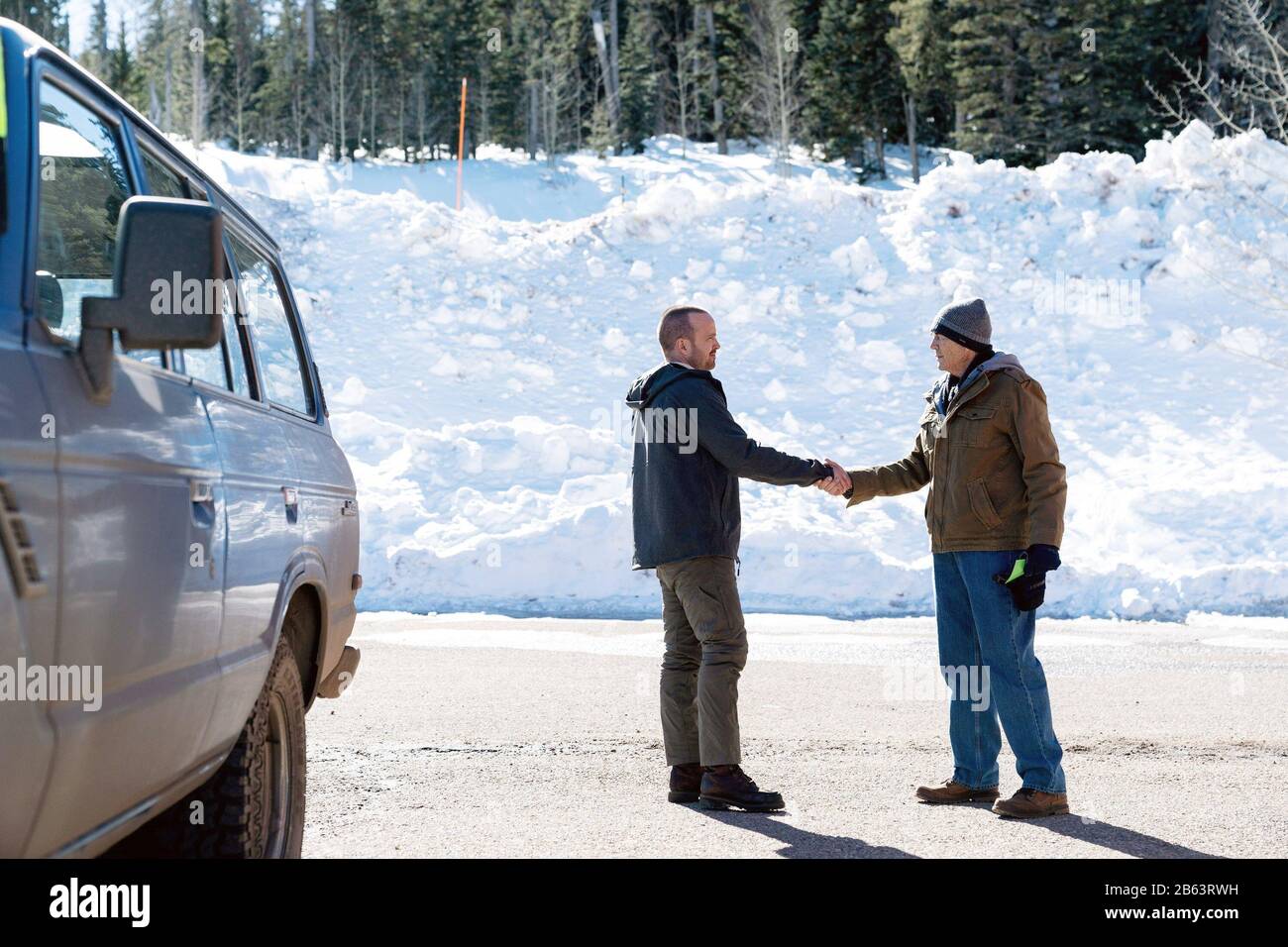 EL CAMINO: A BREAKING BAD MOVIE, from left: Aaron Paul, Robert Forster ...