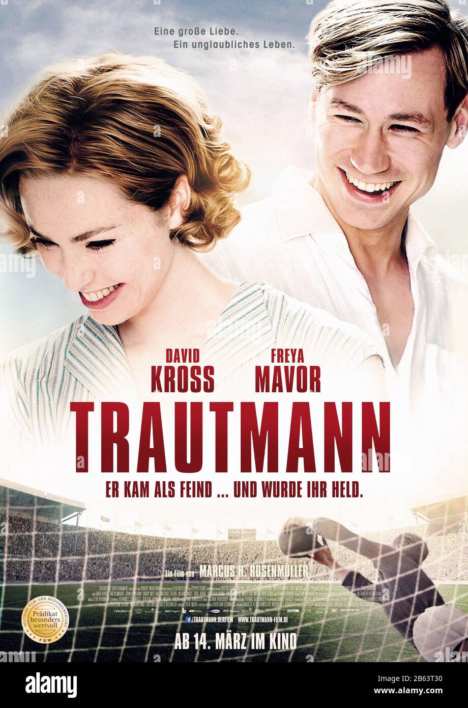 The Keeper Aka Trautmann Poster From Germany Top From Left Freya Mavor David Kross