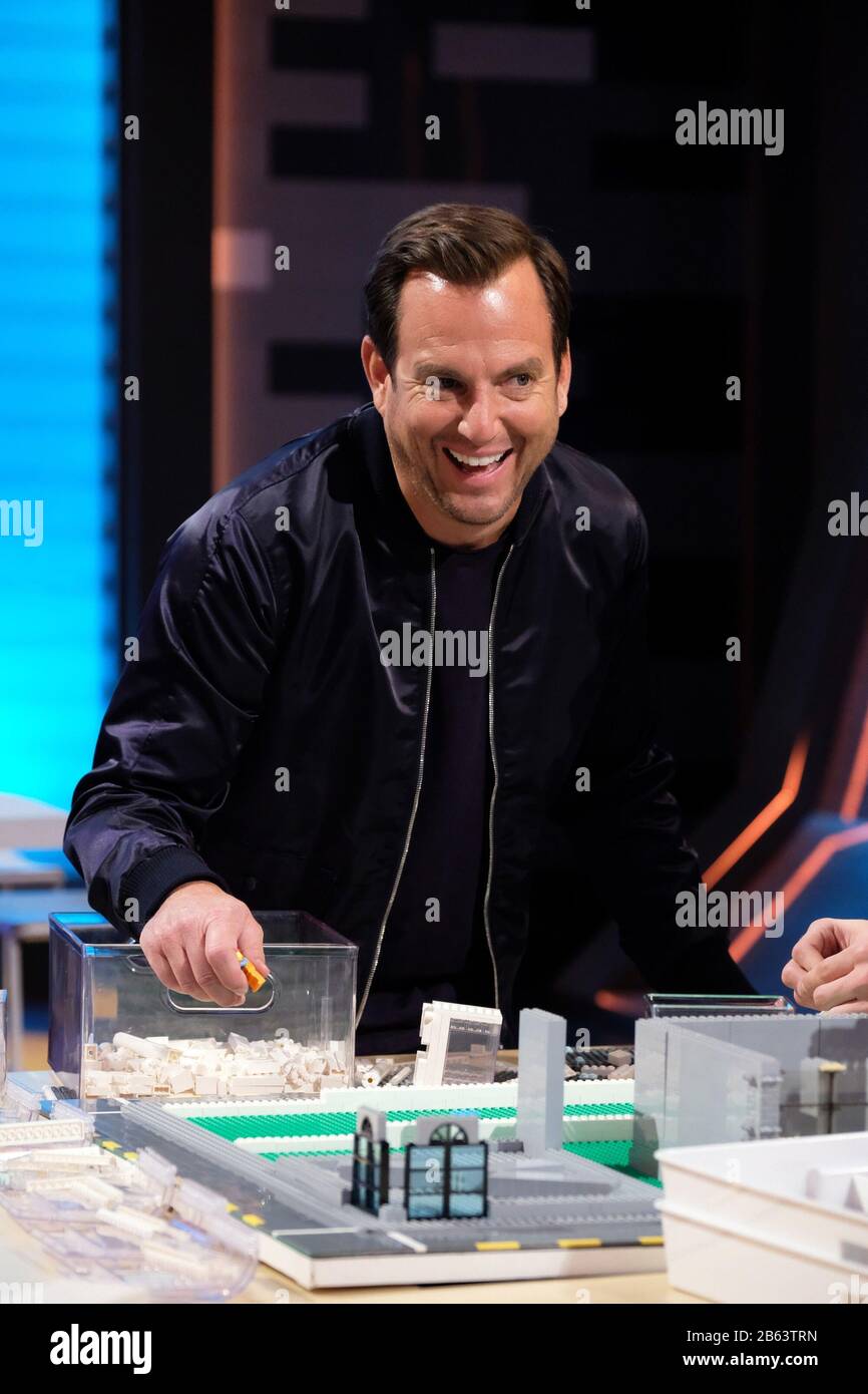 LEGO MASTERS, host Will Arnett, Mega City Block , (Season 1, Episode ...