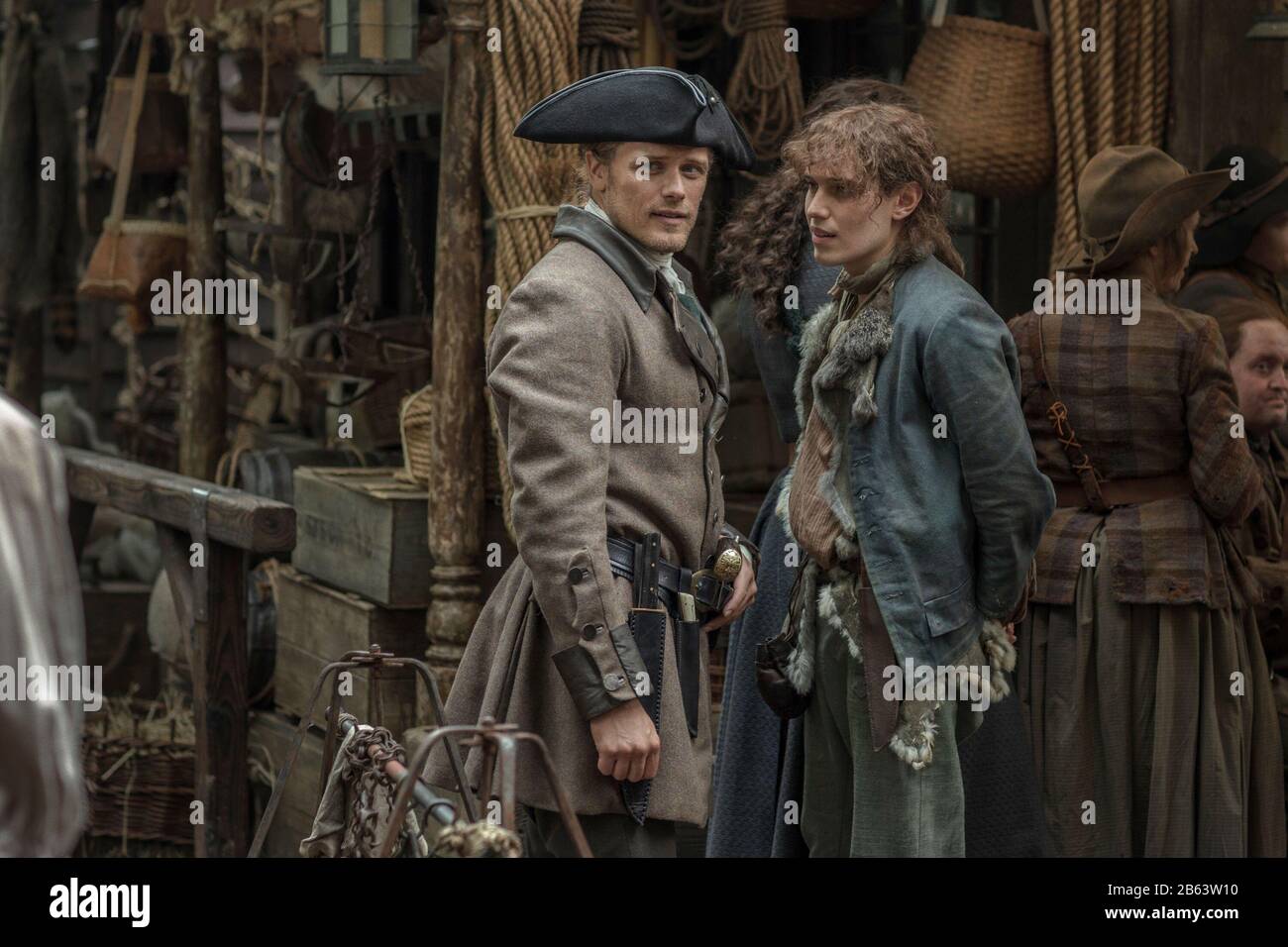 OUTLANDER, from left: Sam Heughan, Paul Gorman, Company We Keep ...