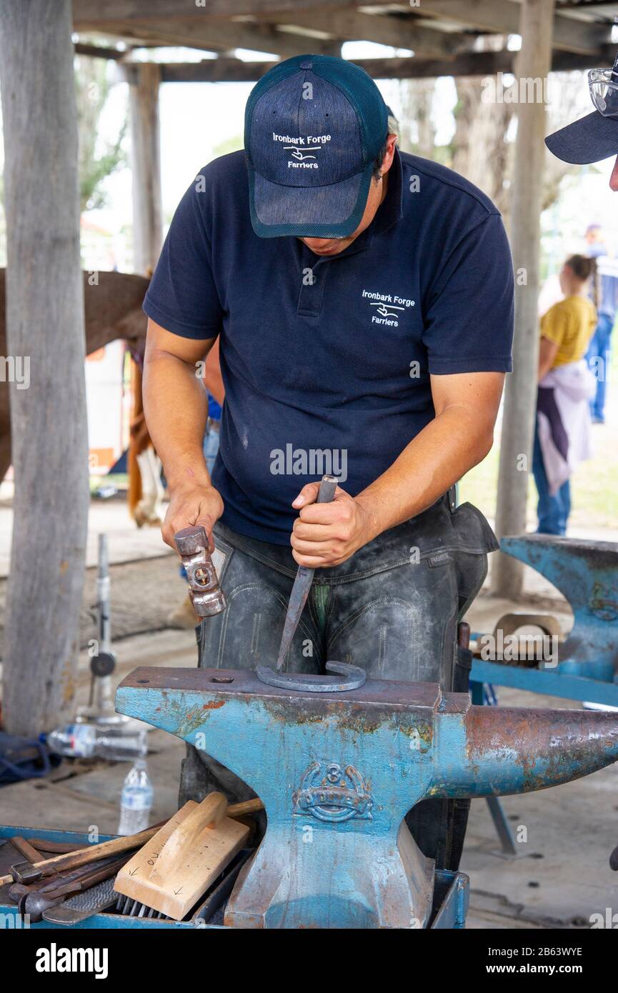blacksmiths and farriers display at the Tenterfield show in northern ...