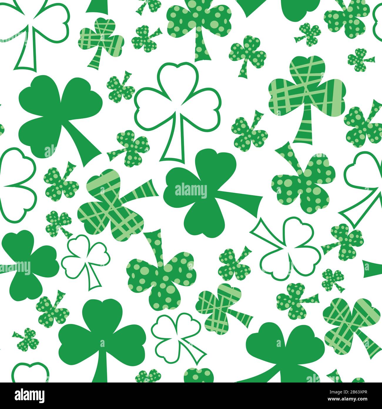 Field field of clovers Stock Vector Images - Alamy