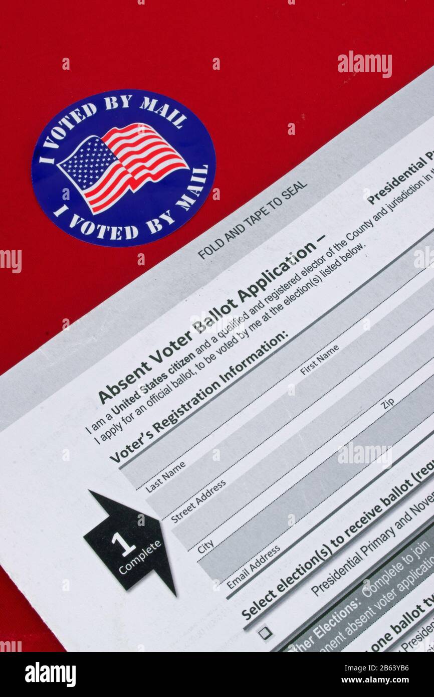 Absent voter ballot application hi-res stock photography and images - Alamy