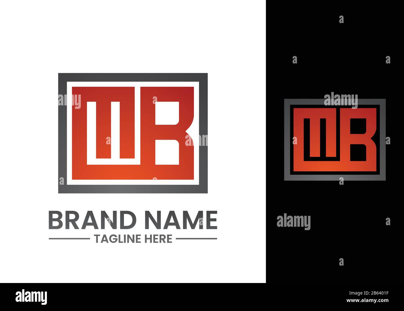 M B MB Initial Letter Logo design vector template, Graphic Alphabet ...