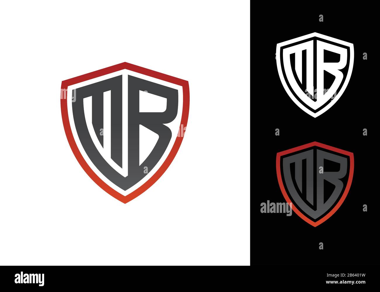M B MB Initial Letter Logo design vector template, Graphic Alphabet ...