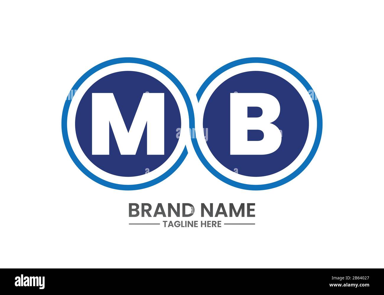 M B MB Initial Letter Logo design vector template, Graphic Alphabet ...