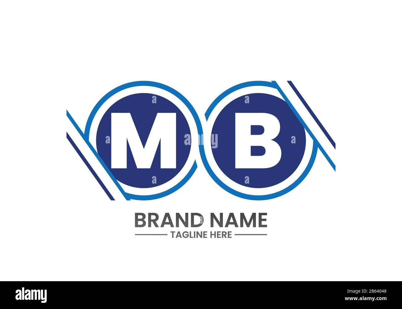 M B MB Initial Letter Logo design vector template, Graphic Alphabet ...