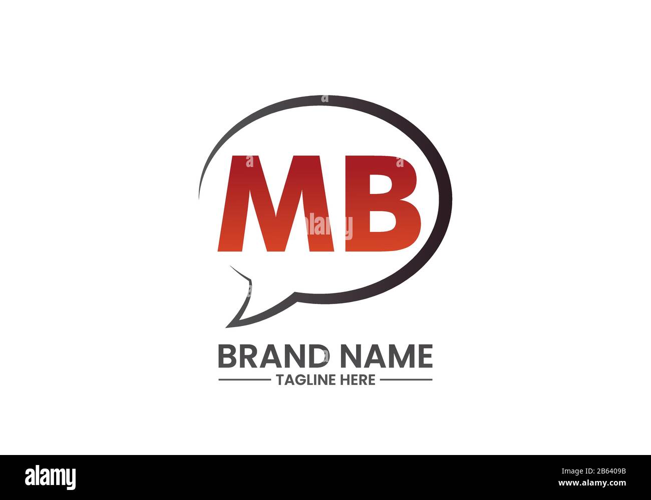 M B MB Initial Letter Logo design vector template, Graphic Alphabet ...