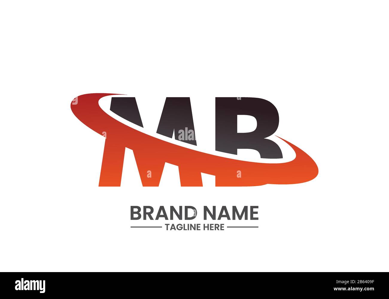 M B MB Initial Letter Logo design vector template, Graphic Alphabet ...