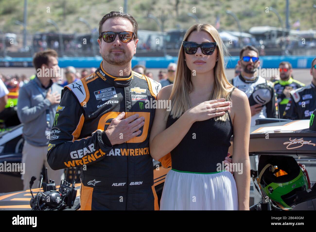 Avondale, Arizona, USA. 8th Mar, 2020. Kurt Busch (1) takes to the ...